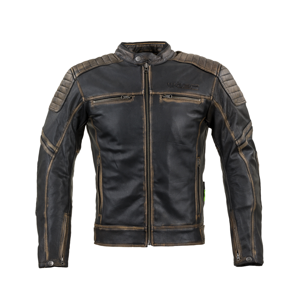 W-TEC Mungelli Leder Motorradjacke - vintage braun - inSPORTline