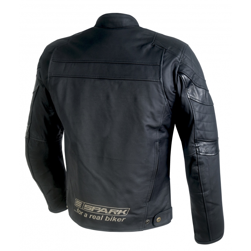 SPARK Dark Herren Leder-Motorradjacke - inSPORTline