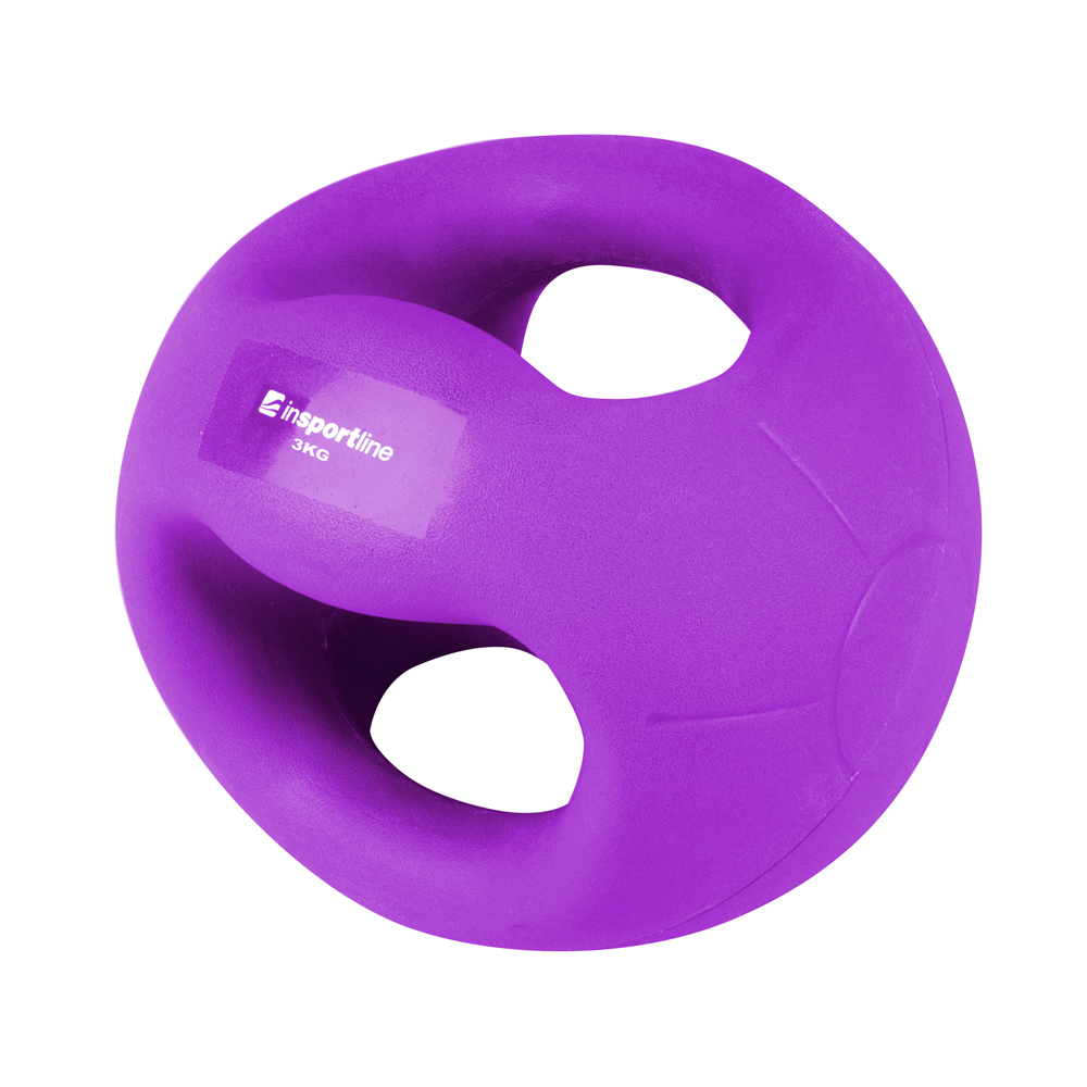 inSPORTline Grab Me 3 kg Medizinball mit Griffen - inSPORTline